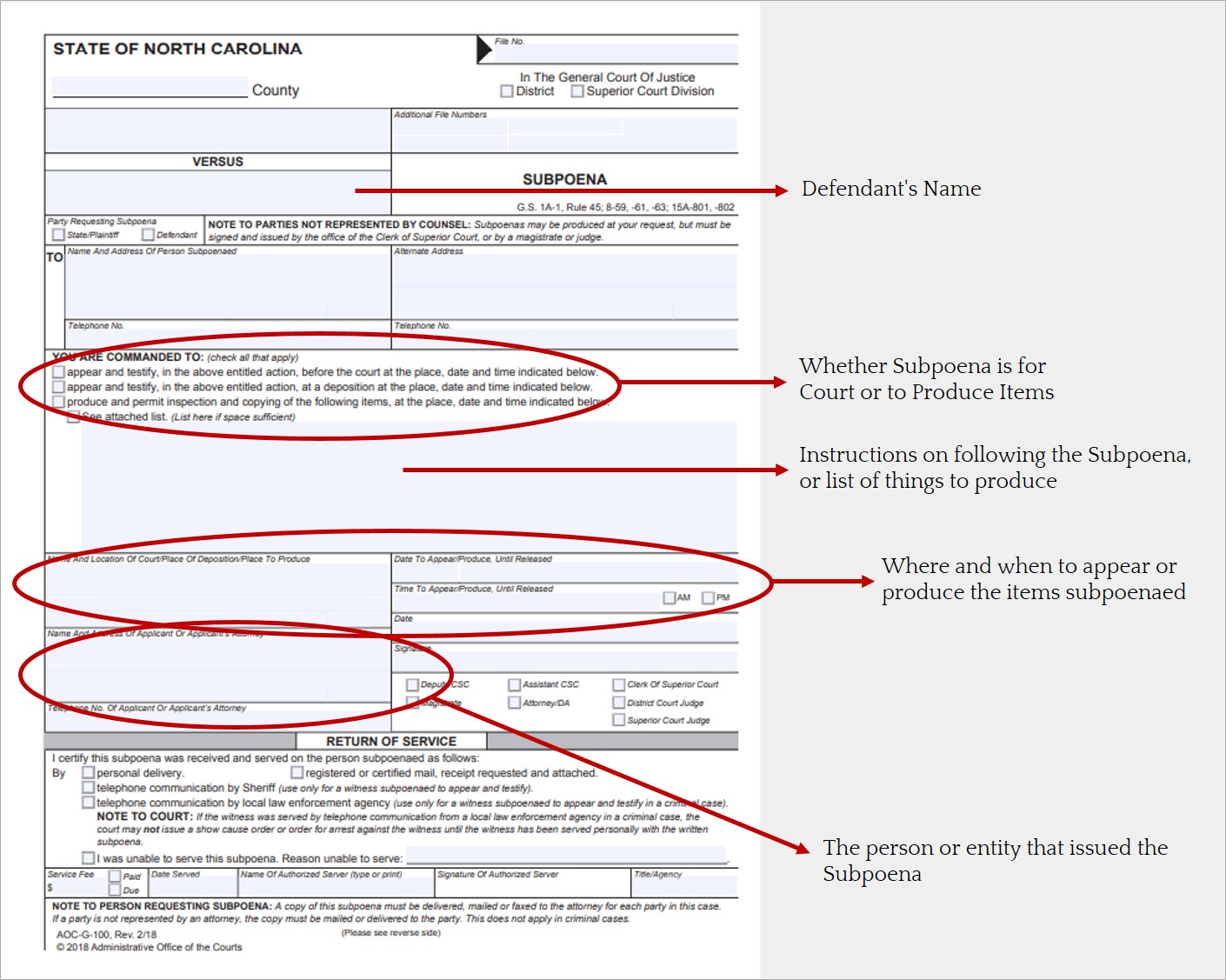 Subpoenas | District Attorney Scott Reilly