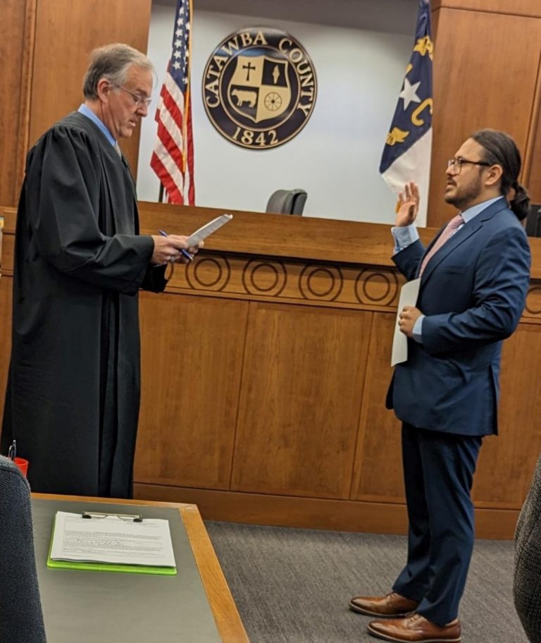 Posada Sworn In As New ADA In Catawba County – District Attorney Scott ...